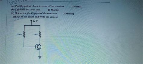 Solved A Plot The Output Characteristics Of The Transistor
