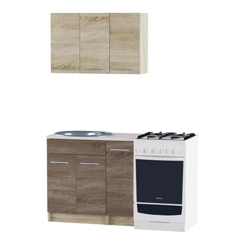 Кухня модульна зі стільницею без миття еверест екокомплект 0 9 м комбі дуб сонома трюфель — ціна