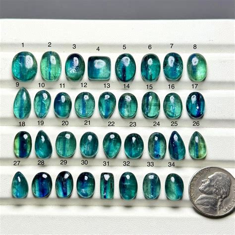 Bi Color Green Kyanite A One Quality 100 Natural Kyanite Cabochon