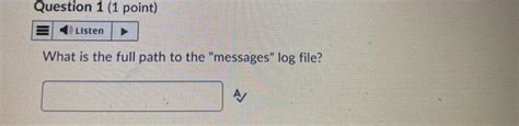 What Is The Full Path To The Messages Log File