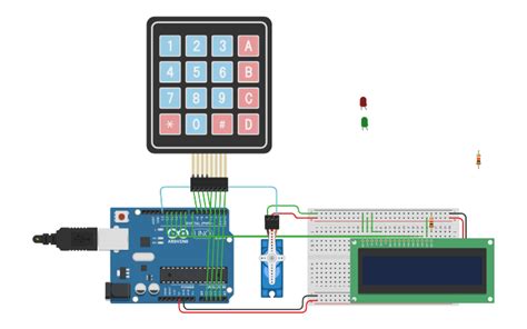 Circuit Design Rotating Servo Motor Tinkercad