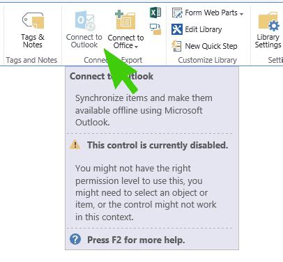 Sharepoint 2013 Connect To Outlook Disabled 4iT