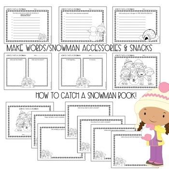 How To Catch A Snowman Book Companion By Moonlight Crafter By Bridget