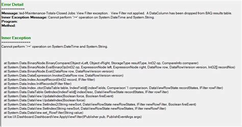 Dashboard Stops Working Epicor Erp 10 Epicor User Help Forum