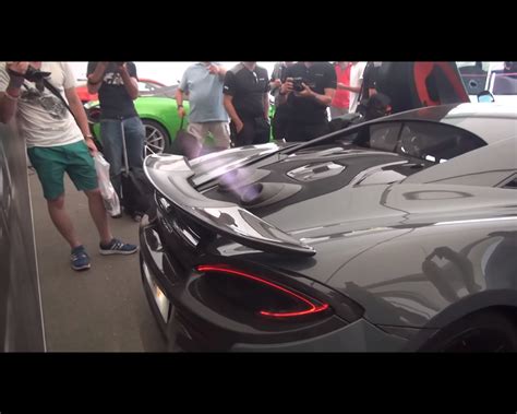 2019 Mclaren 600lt Shoots Flames From Exhaust At Goodwood Festival Of