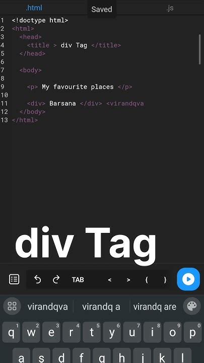 Div Tag In Html Learning Coderhtml Shorts Viral Shorts Codinghtml Coding Programming