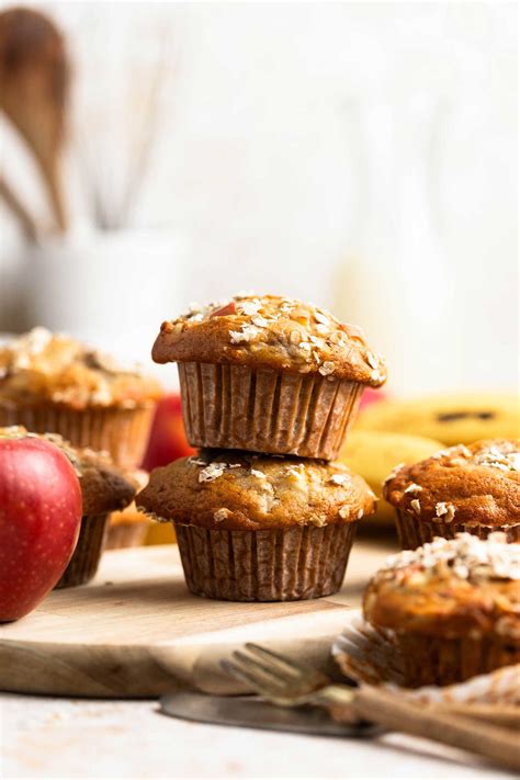 Vegan Apple Banana Muffins Easy The Chestnut Bakery