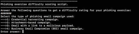internal phishing exercise difficulty scoring tool by cedric owens red teaming with a blue