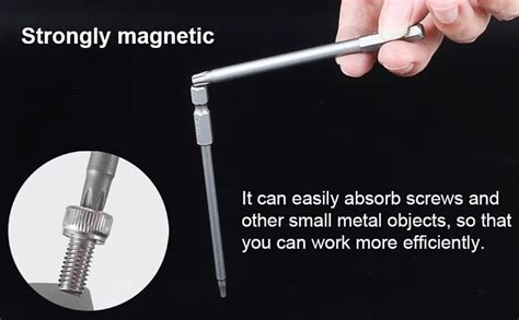 Ptslkhn 10pcs T10 Torx Screwdriver Bit Sets 4‘length Magnetic Security Torx Bits Set 10 T10