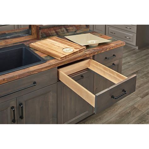 REV A SHELF Full Access Cut Out Cutting Board Drawer With Soft Close Slides Maple Rev A