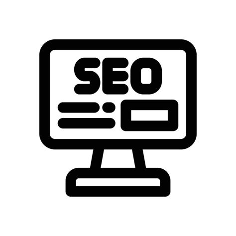Seo Line Icon Clean And Minimalist Icon For Websites Mobile Apps Presentations And Logos