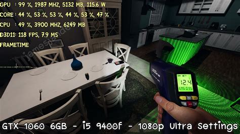 Phasmophobia Ultra Settings Gtx 1060 6gb I5 9400f Fps Test