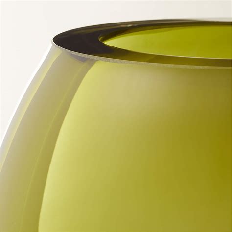 Regine Olive Glass Vase By Goop Reviews Cb2 Canada