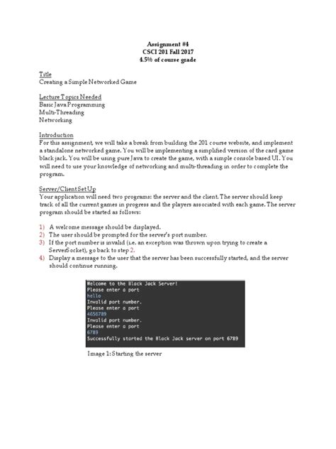 Assignment 4 Pdf Port Computer Networking Computer Programming