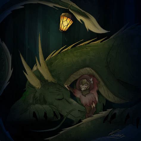 Ryoko Oc And A Dragon Chilling By Noshibare On Deviantart