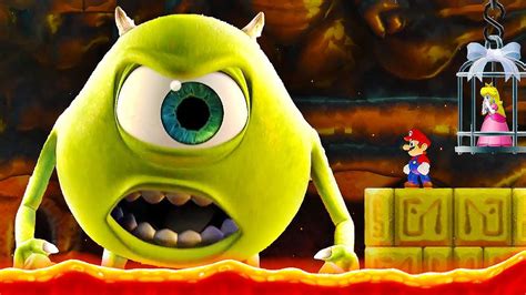 Mario Vs Final Boss Mike Wazowski And Ending In New Super Mario Bros