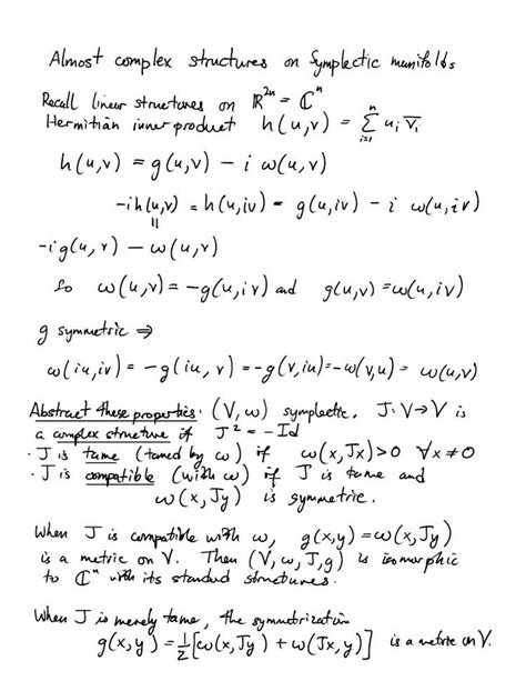 Pdf 5 Almost Complex Structures And Pseudo Holomorphic Curves Dokumen Tips