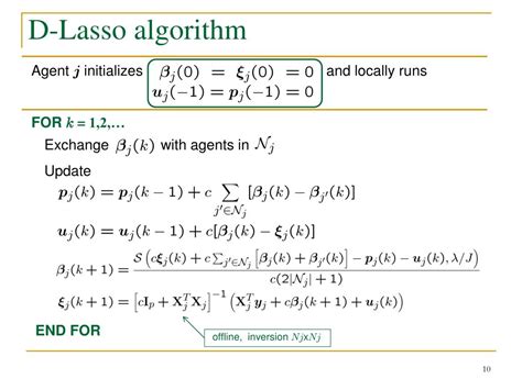 Ppt Distributed Lasso For In Network Linear Regression Powerpoint