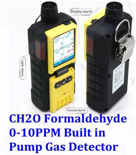 CH2O Formaldehyde Gas Detector Built In Pump Curve Display Quality Sensor 0 10PPM Win Sensors