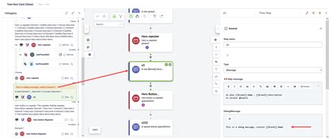 Debug Messages In Flow Steps