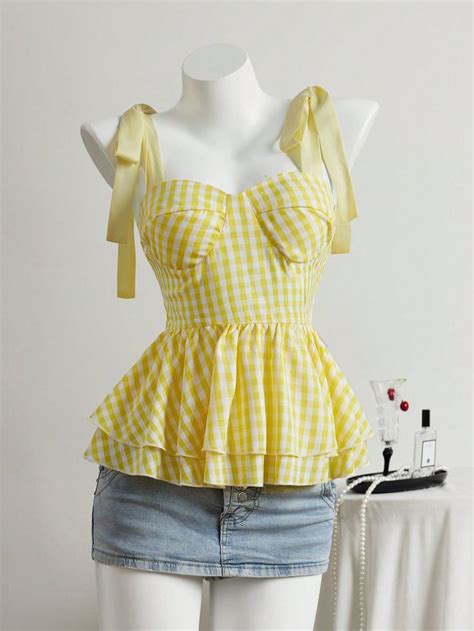 Yellow Summer Top Yellow Clothes Summer Yellow Summer Outfit Yellow