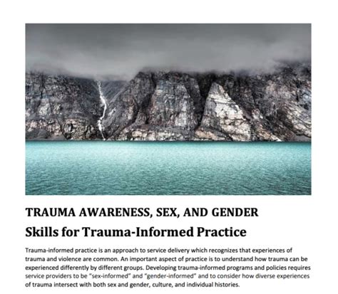 Trauma Awareness Sex And Gender Skills For Trauma Informed Practice Homelessness Learning Hub