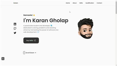 karan gholap on linkedin react webdev portfolio