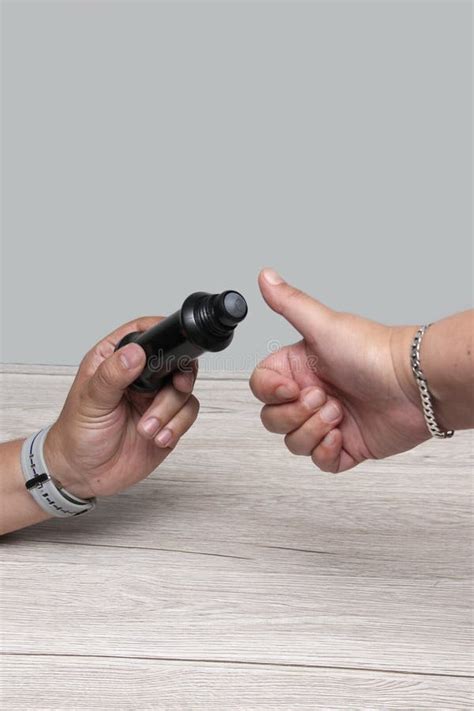 Election Day In The Country The Thumb Of The Hand Is Inked With Indelible Electoral Ink To