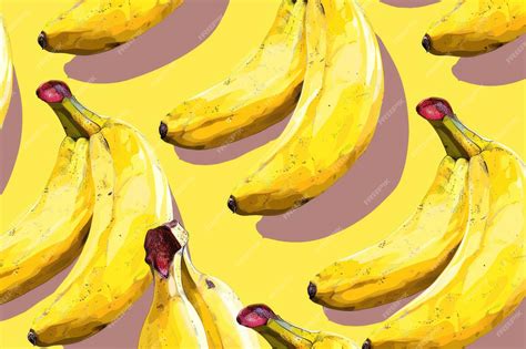 Premium Photo Colorful Pop Art Banana Pattern On Tropical Background