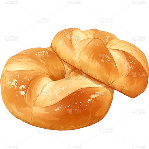 美食插画手绘面包元素