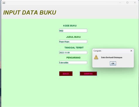 github anisa007 perpustakaan java