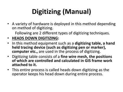 Data Input Techniques GIS PPTX
