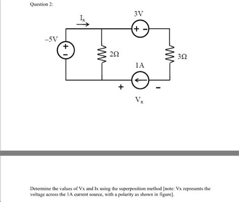 Solved Determine The Values Of V X And I X Using The Chegg Com