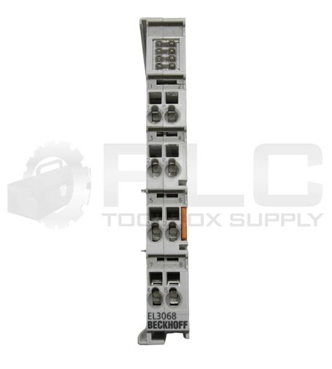BECKHOFF EL3068 ETHERCAT TERMINAL 8 CHANNEL 0 10V PLC Toolbox Supply