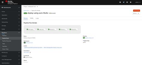 Gitops Using Red Hat Openshift Pipelines Tekton And Red Hat Advanced Cluster Management