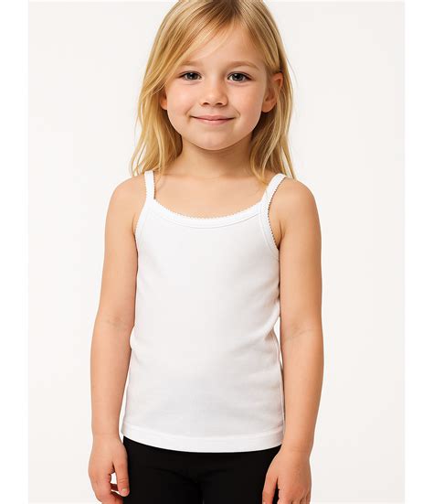 Canotta Bimba Spalla Stretta 100 Cotone Rossoporpora