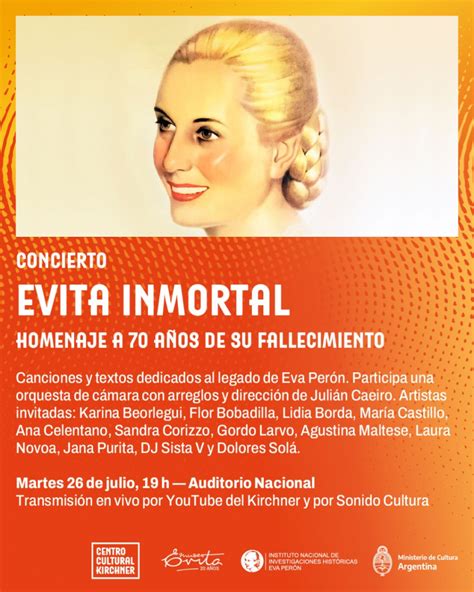 Evita Inmortal Homenaje A 70 Años De Su Fallecimiento Argentinagobar