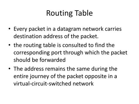 Routing Table