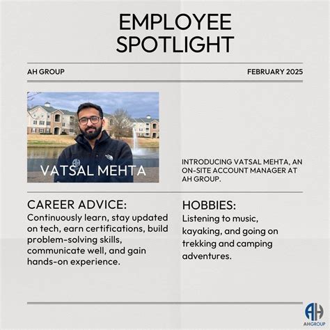 Vatsal Mehta Is A Great Addition To The Ah Team And A Pleasure To Work