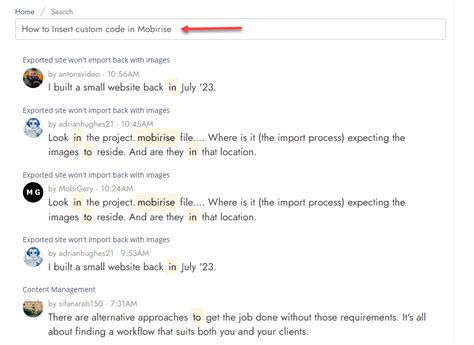 Sanjeev Mansotra How To Insert Custom Code In Mobirise Mobirise Forums
