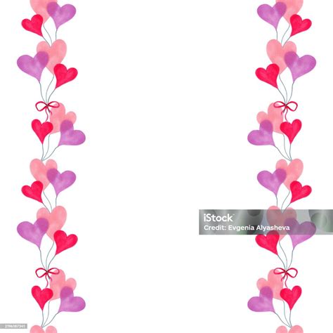 발렌타인 데이를 위한 마음과 활이 있는 완벽한 사각형 프레임 수채화 및 마커 그림 손으로 그린 고립 된 예술 생일 선물 깜짝 선물 축하를 위한 텍스트 공간이 있는 카드 0