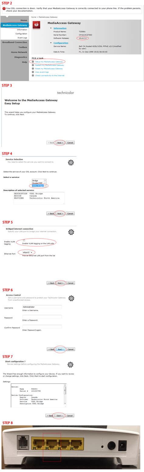 DSL How To Setup The Technicolor TG588v Modem To Bridge Mode Link Telecom