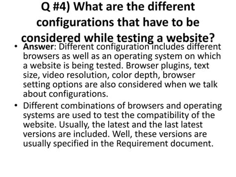 most common web testing interview questions and answers pptx
