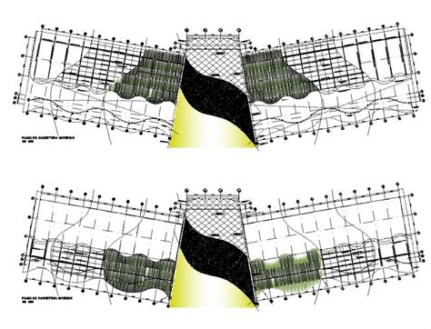Structural Plan Detail Of Area 2d View Layout File In Autocad Format