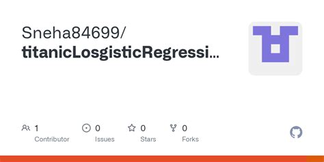 Github Sneha Titaniclosgisticregression