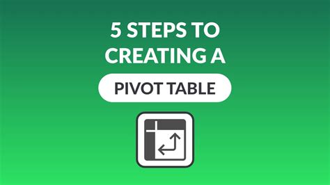 Learn Microsoft Excel On Linkedin 5 Steps To Creating A Pivot Table 😎