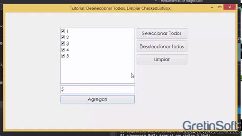 Deseleccionar Todos Los Items Y Limpiar Checkedlistbox C Youtube