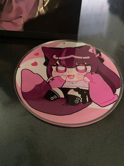 마플 원형 아크릴 코스터