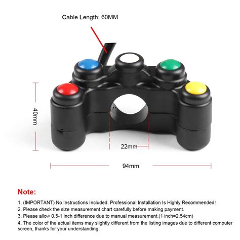Universele 5 Knop Array Motorfiets Switches Racefi Grandado Universele 5 Knop Array Motorfiets Switches Racefi Grandado