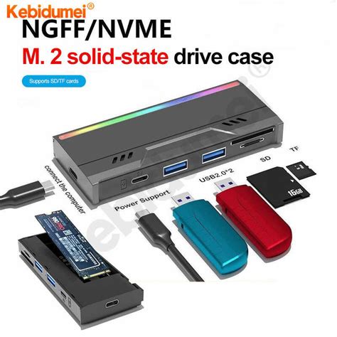 Usb Kebidumei C Na May M Nvme Ssd Enclosure Gbps Nvme Ngff Hub Usb Docking Station